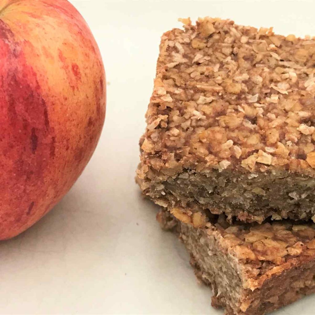 Healthy Apple Flapjacks - Cinnamon and Kale