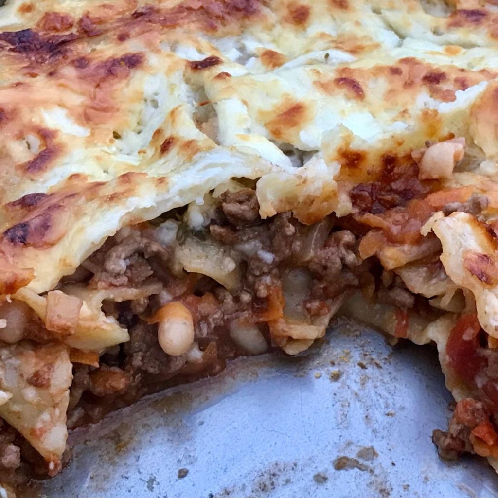 Healthy Turkey Mince Lasagne - Cinnamon and Kale