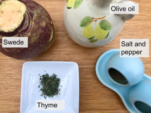 Roasted Swede - Cinnamon and Kale