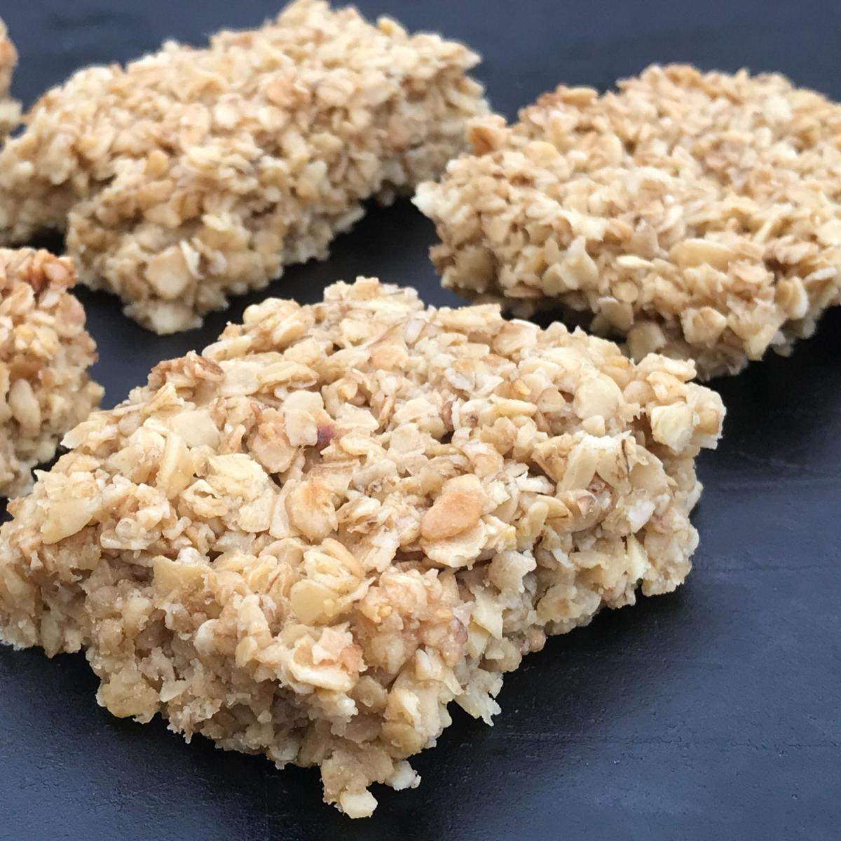 Healthy Apple Flapjacks - Cinnamon and Kale
