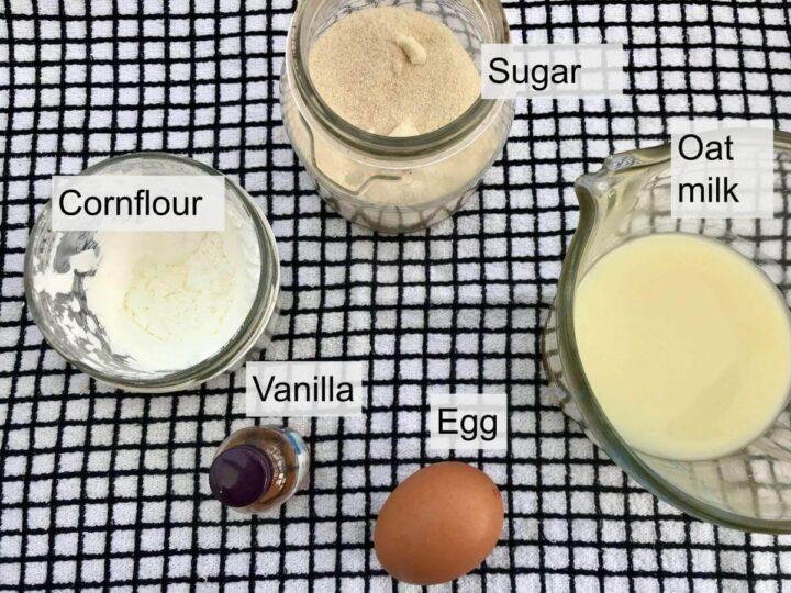 Dairy Free Custard with Oat Milk - Cinnamon and Kale