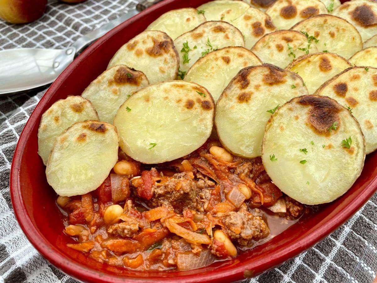 Beef and Bean Hotpot - Cinnamon and Kale
