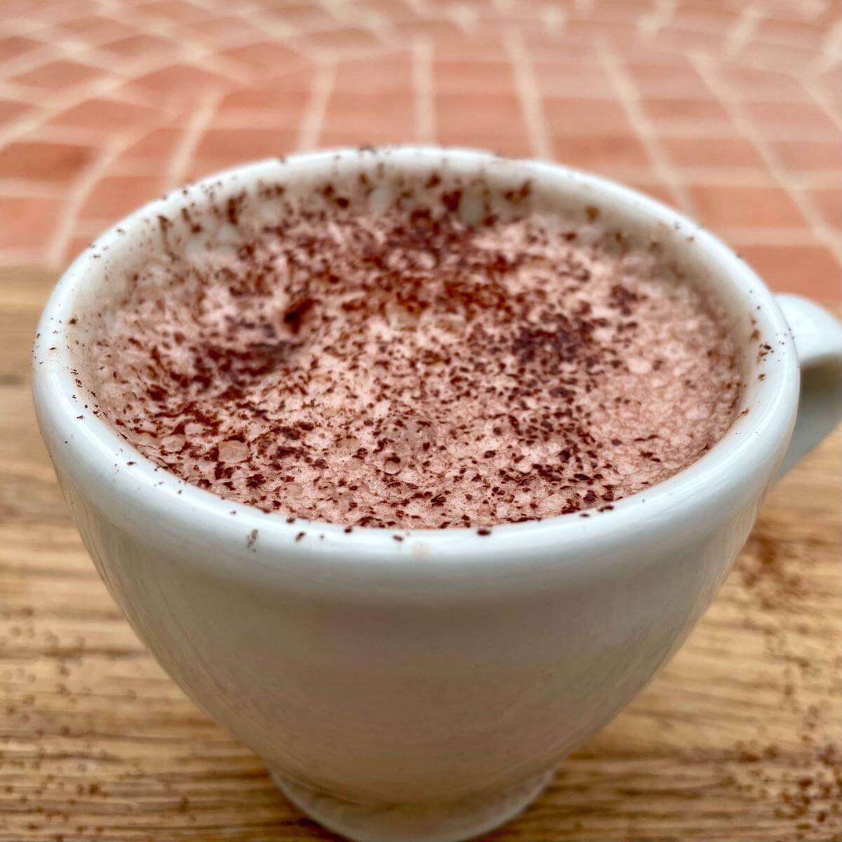 Oat Milk Hot Chocolate - Cinnamon and Kale