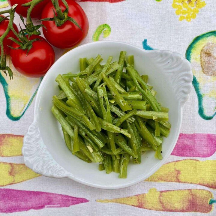 Runner Bean Salad - Cinnamon and Kale