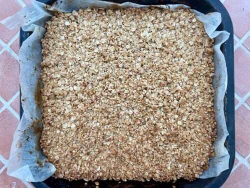 Honey Flapjacks (No Sugar) - Cinnamon and Kale