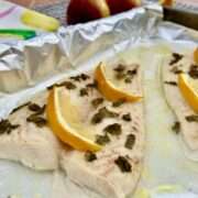 Easy Oven Baked Basa Fillets - Cinnamon and Kale