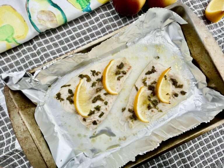 Easy Oven Baked Basa Fillets - Cinnamon and Kale