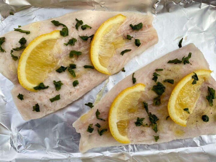 Easy Oven Baked Basa Fillets - Cinnamon and Kale