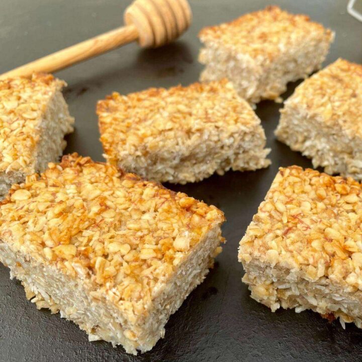 Healthy Coconut Flapjacks - Cinnamon and Kale
