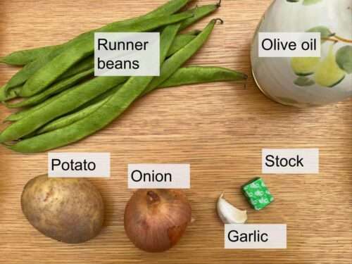 Runner Bean Soup - Cinnamon and Kale