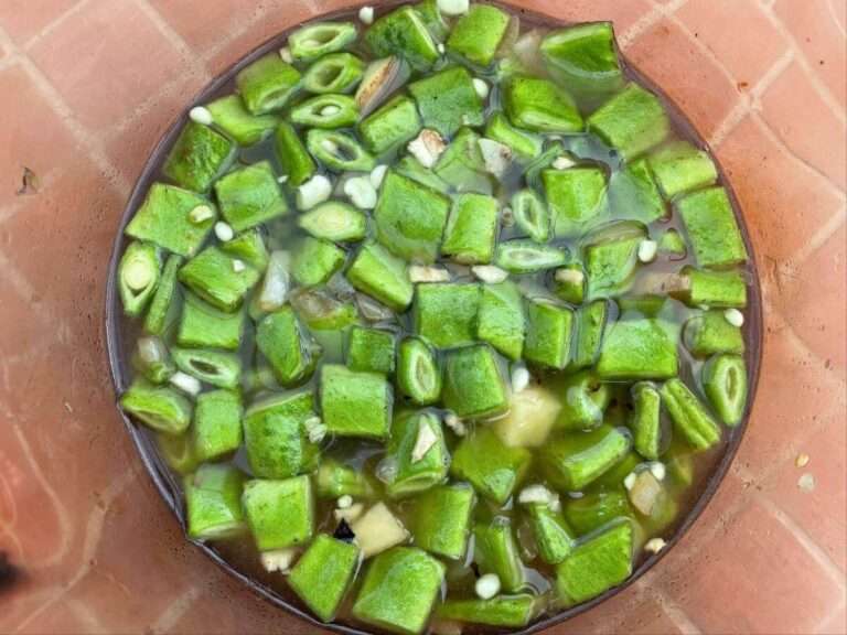 Runner Bean Soup - Cinnamon and Kale