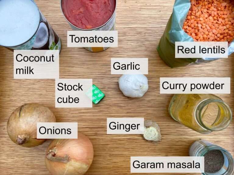 Slow Cooker Red Lentil Dhal - Cinnamon and Kale