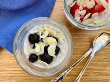 Overnight Oat Bran - Cinnamon and Kale