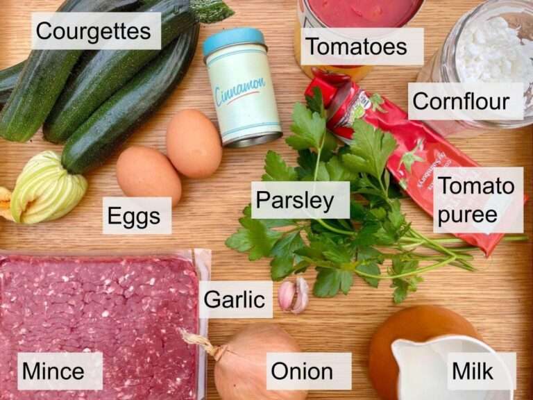 Healthy Courgette Moussaka - Cinnamon and Kale